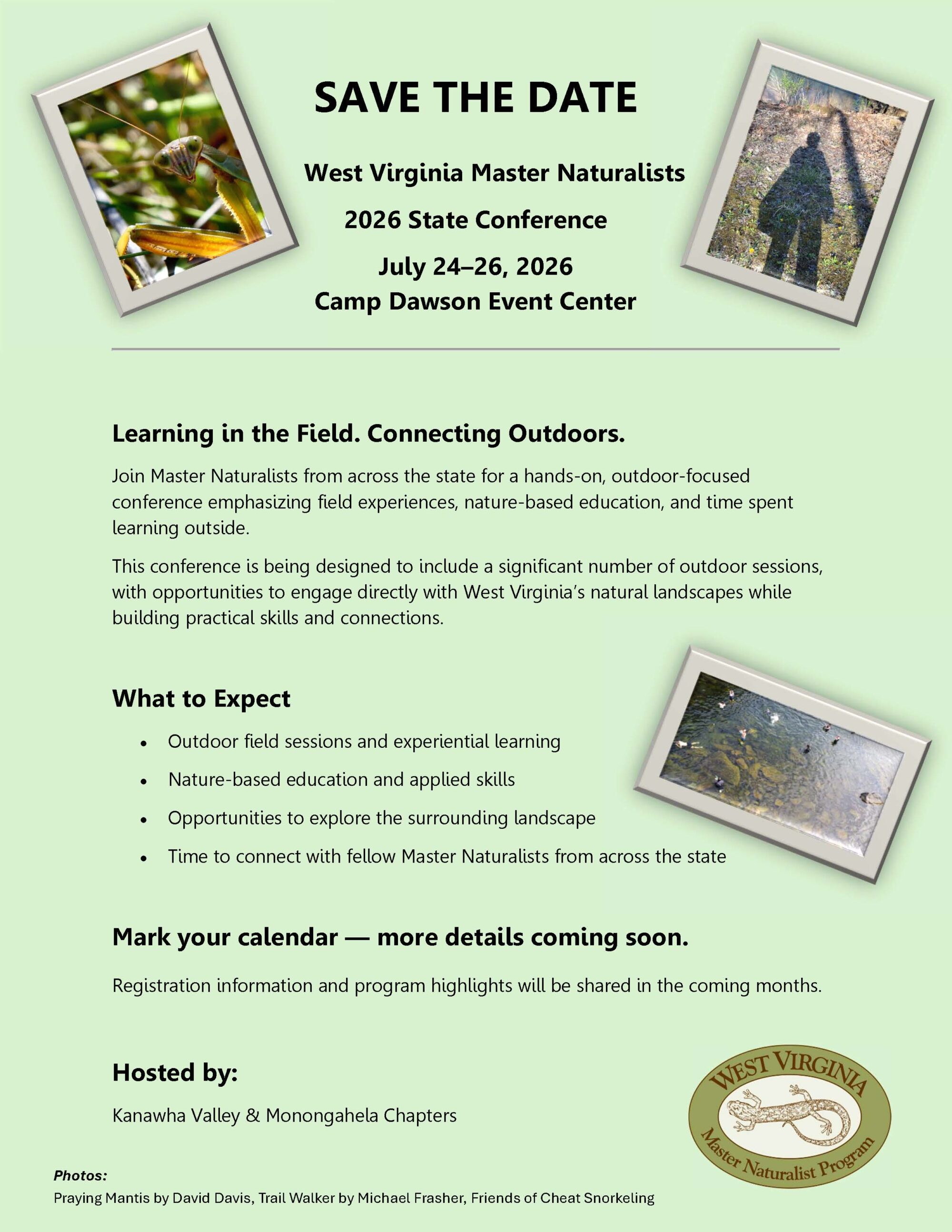 Save the Date for 2026 Conference – West Virginia Master Naturalists